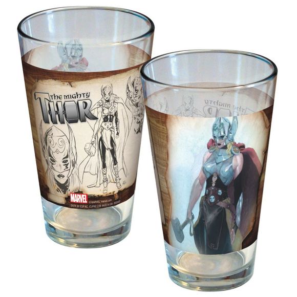 I-Cup | Dining | Marvel Comics Lady Thor Character Study Full Wrap Pint ...